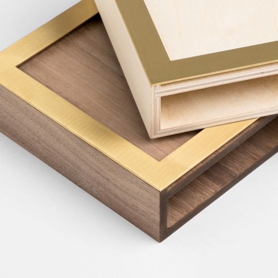 Brass & Wood Display Box
