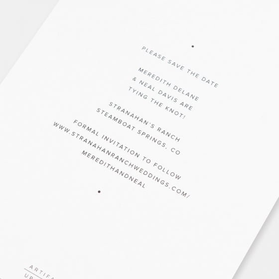 Hand-Lettered Save Our Date Card with Foil | Artifact Uprising